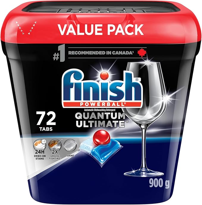 Finish Power Ball Quantum Ultimate Dishwasher Detergent Tabs, Scrubs,