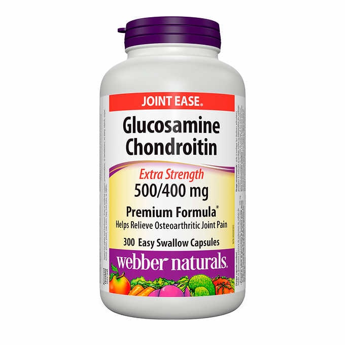 webber naturals Glucosamine & Chondroitin Sulfate Capsules, 300-count,