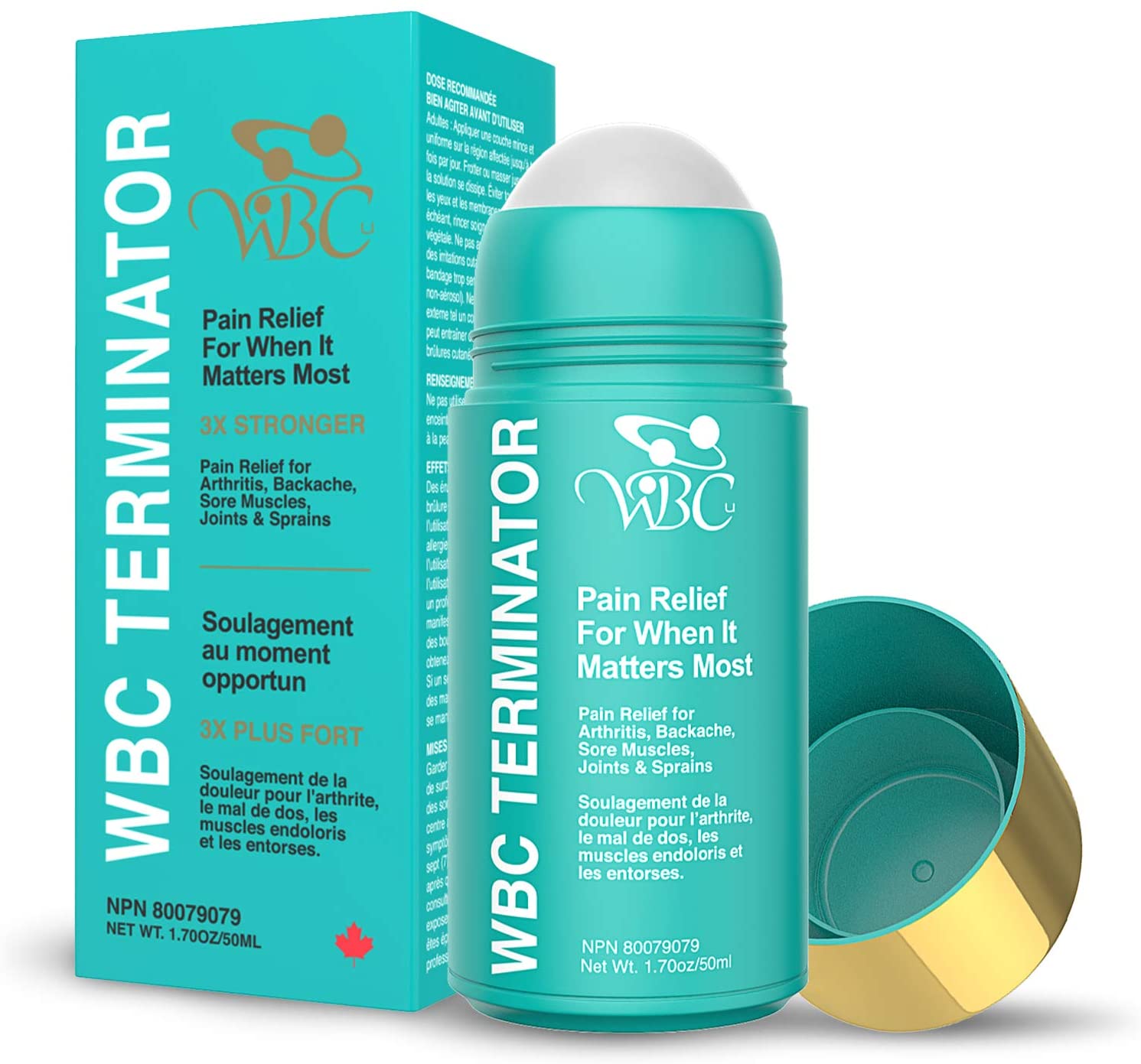 WBC Terminator Natural Muscle & Joint Pain Relief Roll